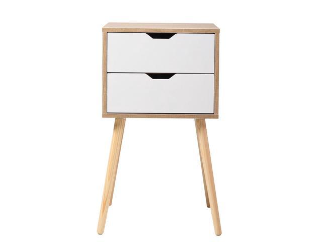 Click here for Set of 2 Wooden Modern Nightstand with 2 Drawers a... prices