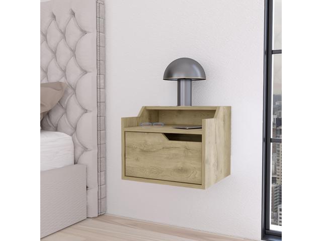 Click here for Florence Floating Nightstand with Drawer and Dual-... prices