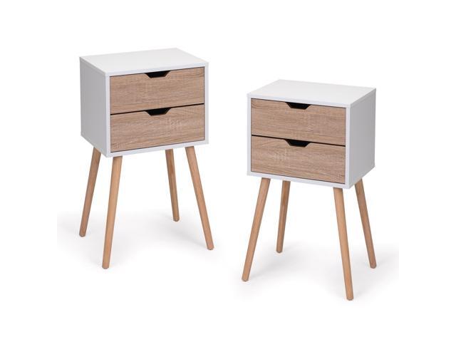 Click here for Nightstand with 2 Drawers  Bedside Tables with Sol... prices