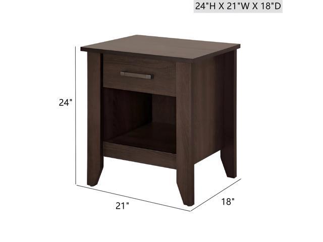 Click here for Sleek Contemporary Nightstand In Wenge Finish prices