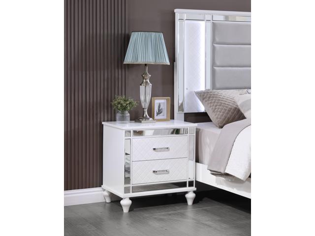 Click here for Livorno G02790-N Nightstand  Silver Champagne prices