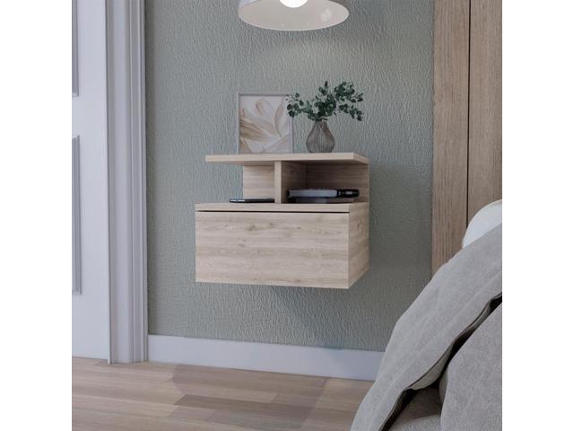 Click here for Light Gray 2-Tier Shelf Floating Nightstand prices