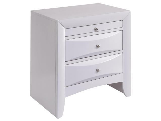 Click here for White Nightstand with 2 Drawers prices