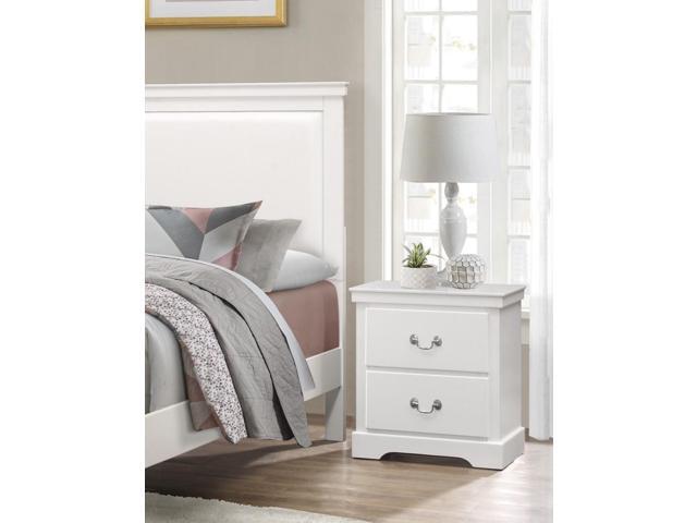 Click here for 1pc Classic Traditional 2 Drawers Nightstand White... prices