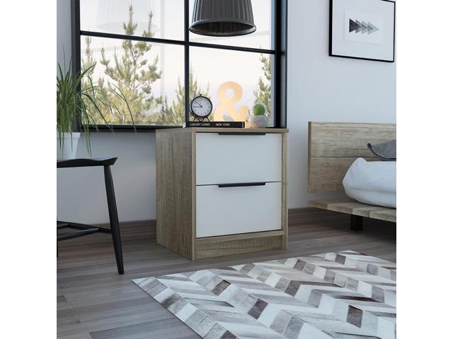 Click here for Kaia Nightstand  End Table  Side Table Two Drawers... prices