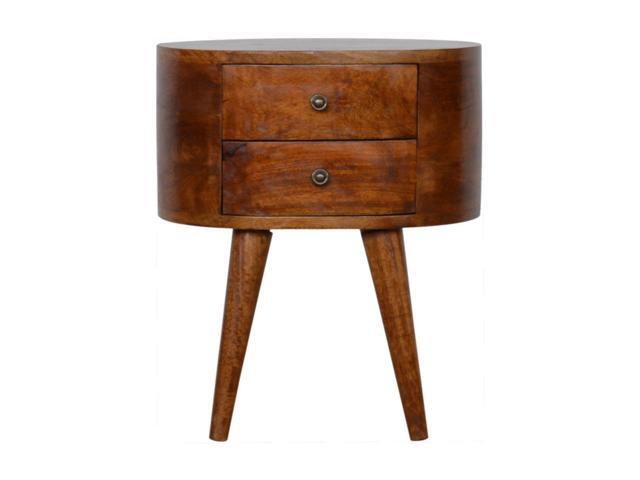 Click here for Chestnut Rounded Bedside Table prices