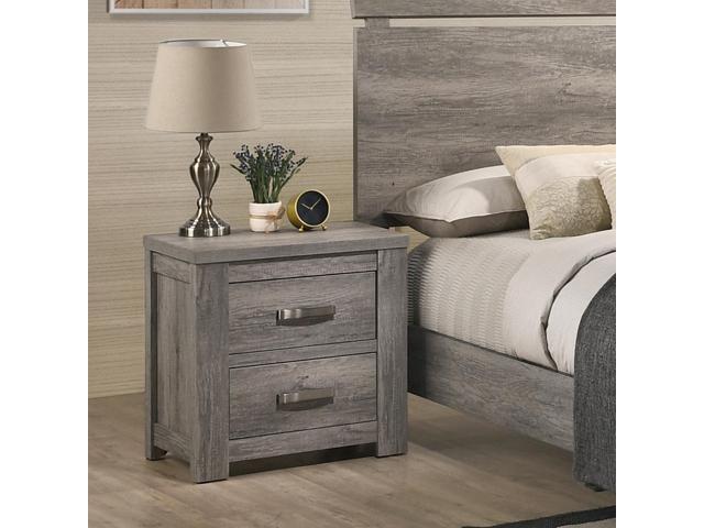 Click here for Floren Contemporary Wood Two-Drawer Nightstand  We... prices