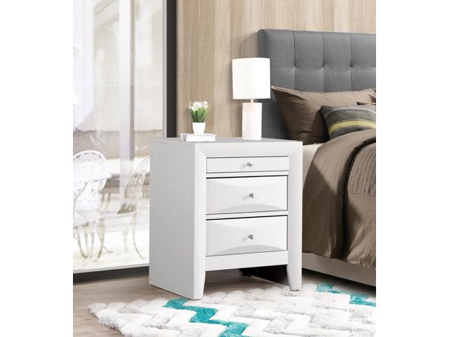 Click here for Elegant Contemporary White Nightstand prices