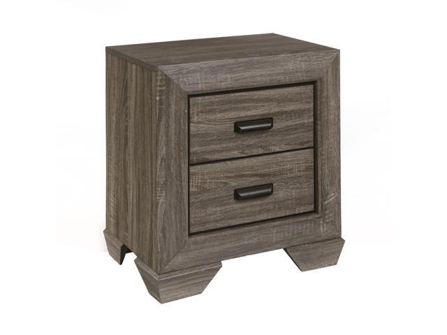 Click here for Weathered Grey Grain 2-drawer Nightstand prices