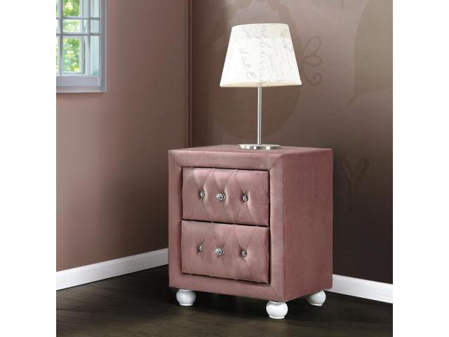Click here for Pink 2-Drawer Nightstand prices