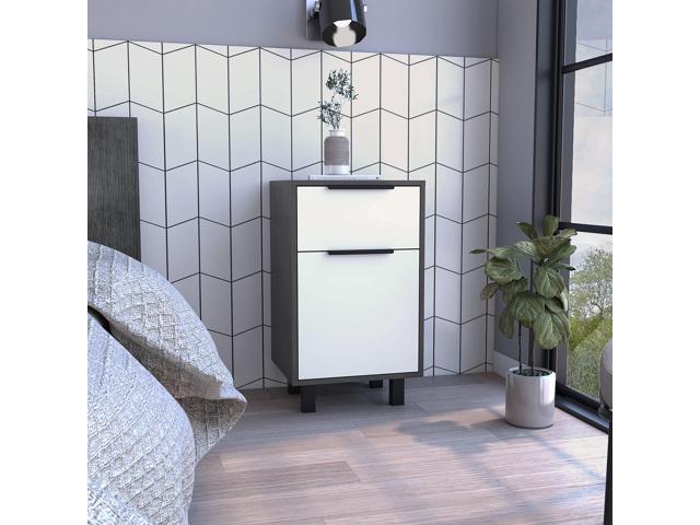 Click here for Kaia Z Nightstand  End Table  Side Table One Drawe... prices