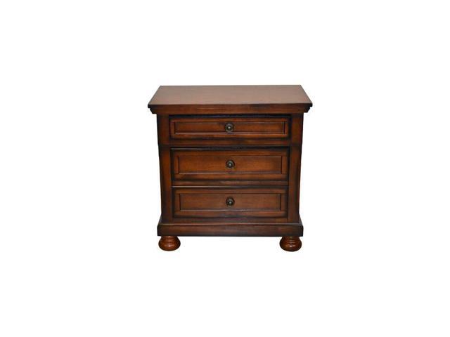 Click here for Wood Nightstand with Hidden Jewelry Drawer in Dark... prices