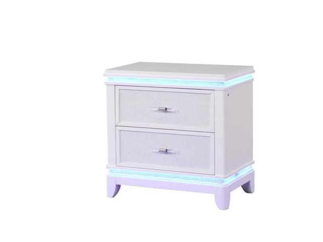 Click here for Opium Modern Style 2-Drawer Nightstand with Mirror... prices