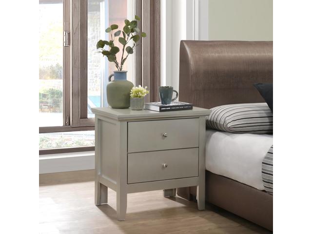 Click here for Elegant Silver Champagne Nightstand prices