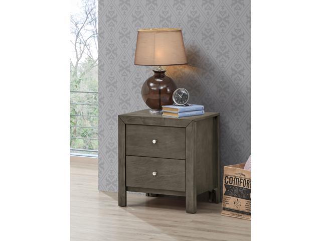 Click here for Chic Gray Transitional Nightstand prices