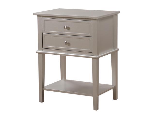 Click here for Stylish Silver Champagne Nightstand prices