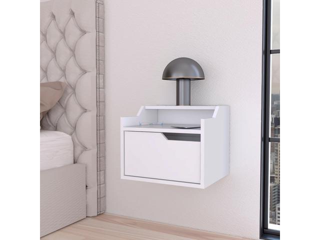 Click here for White Dual-Shelf Display Nightstand prices