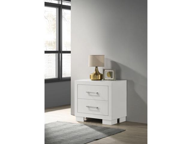Click here for Copper White 2-Drawer Rectangular Nightstand with... prices