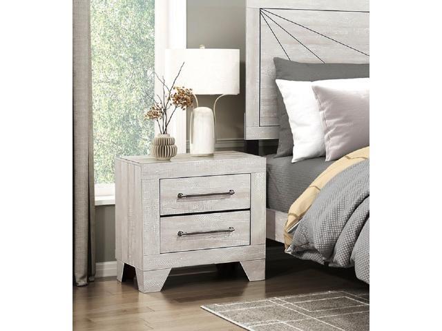Click here for Contemporary Gray Oak Finish Nightstand with 2x Dr... prices