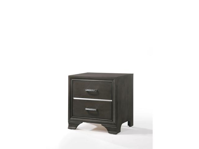 Click here for Carine II Gray Finish Nightstand prices