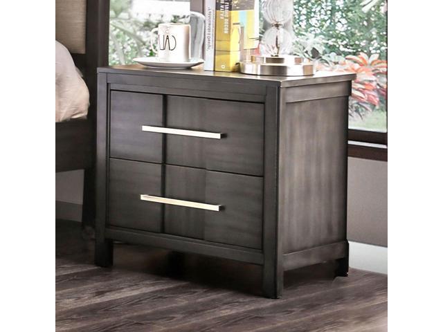 Click here for Transitional 1pc Nightstand Gray Color English Dov... prices