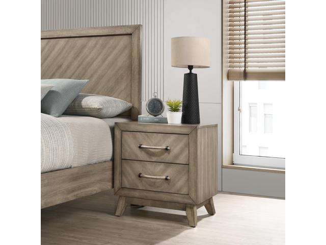 Click here for Arena Contemporary 2-Drawer Nightstand  Antique Gr... prices
