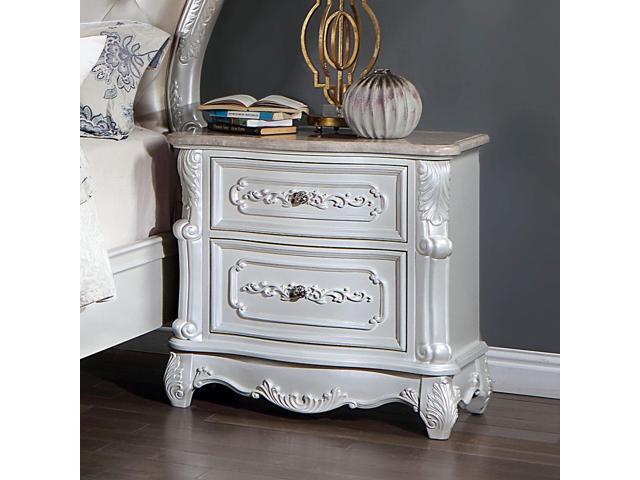 Click here for Pearl White Traditional 1pc Nightstand Only Solid... prices