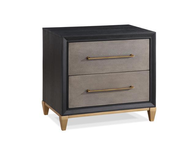 Click here for 1pc Contemporary Dark Wood Finish Brushed Gold Har... prices