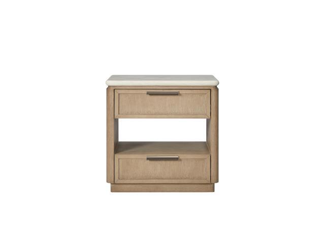 Click here for Two Drawer Nightstand with Oak Veneer Drawer Front... prices