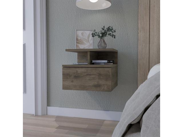 Click here for Augusta Floating Nightstand with 2-Tier Shelf and... prices