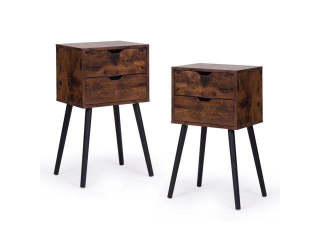 Click here for ightstand with 2 Drawers  Bedside Tables with Soli... prices