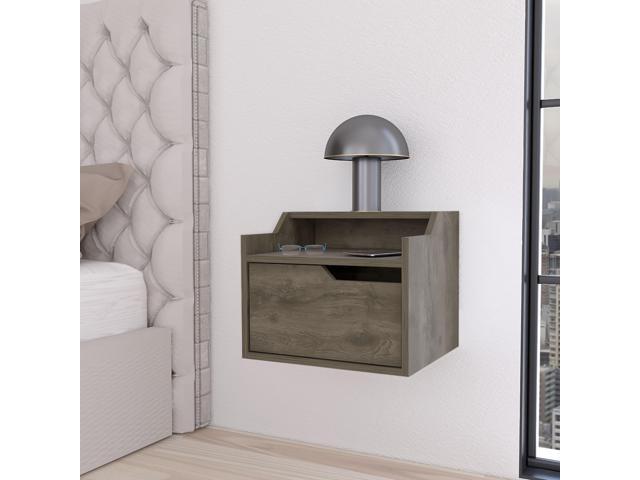Click here for Florence Floating Nightstand with Drawer and Dual-... prices
