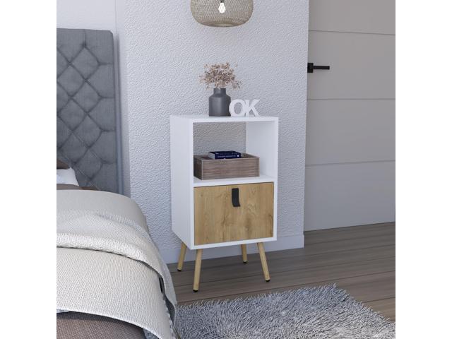 Click here for Tall Nightstand 29H  with One Drawer and Functiona... prices