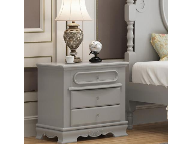 Click here for Grey 3-Drawer Nightstand prices