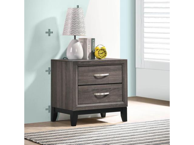 Click here for Stephan Grey Oak 2-Drawer Nightstand prices