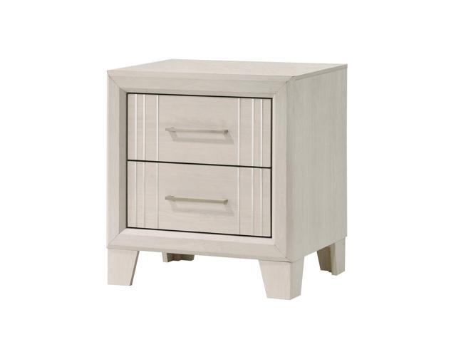 Click here for 1pc Contemporary Two-Drawers Nightstand Bed Side C... prices