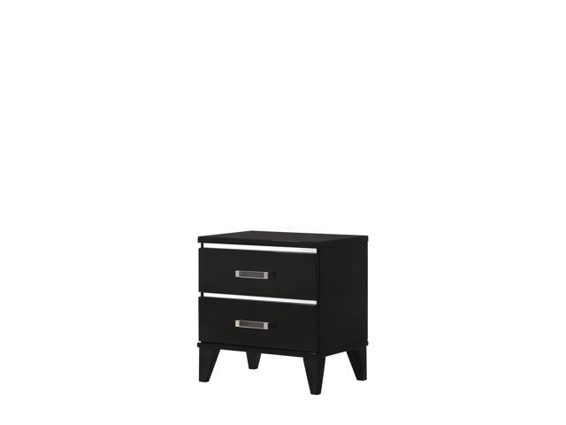 Click here for Chelsie Black Finish Nightstand prices