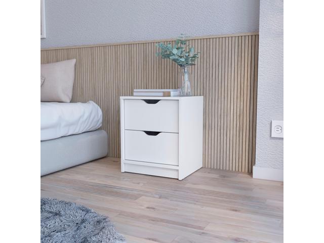 Click here for White 2-Drawer Nightstand prices
