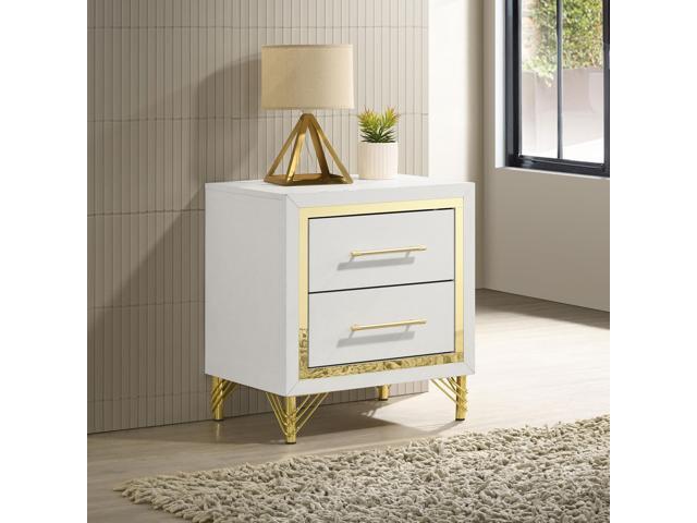 Click here for Chesney White 2-drawer Nightstand Bedside Table prices