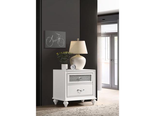 Click here for Barzini 2-Drawer Nightstand White prices