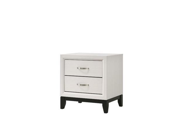 Click here for Contemporary 2-Drawer Nightstand End Table White F... prices