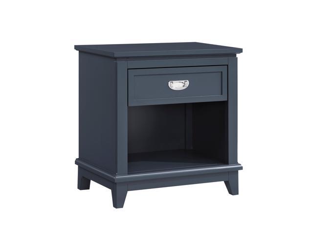 Click here for Navy Blue Finish 1pc Nightstand with Storage Drawe... prices