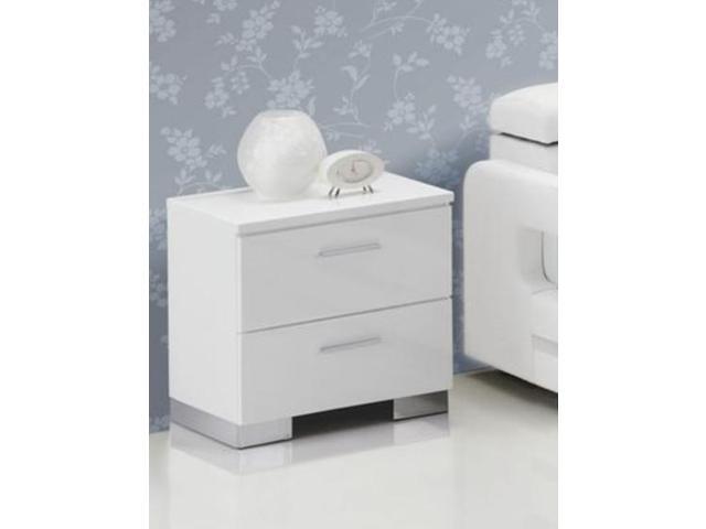 Click here for Lorimar White & Chrome Leg Finish Nightstand prices