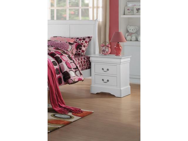 Click here for Louis Philippe III White Finish Nightstand prices