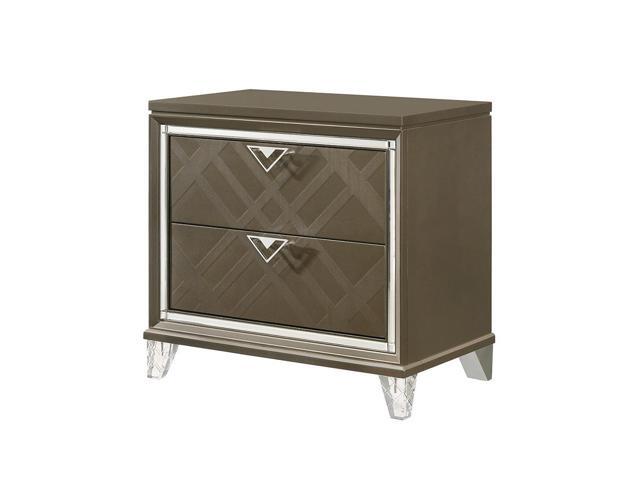 Click here for Skylar Dark Champagne Finish Nightstand prices