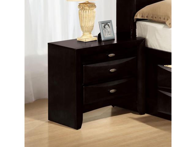Click here for Black Color Simple Contemporary 1pc Nightstand Sol... prices