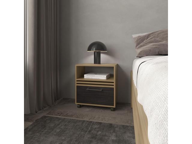 Click here for Saxon Nightstand with a Drawer and Open Storage  N... prices