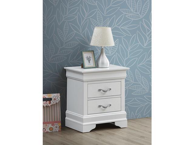Click here for Elegant Transitional Nightstand In Silver Champagn... prices