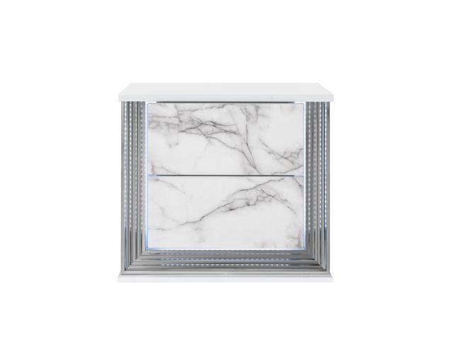 Click here for MOON WHITE MARBLE NIGHTSTAND WITH LED prices
