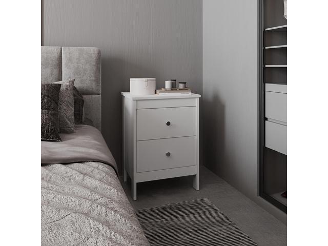 Click here for Nightstand  2 Drawers  White prices